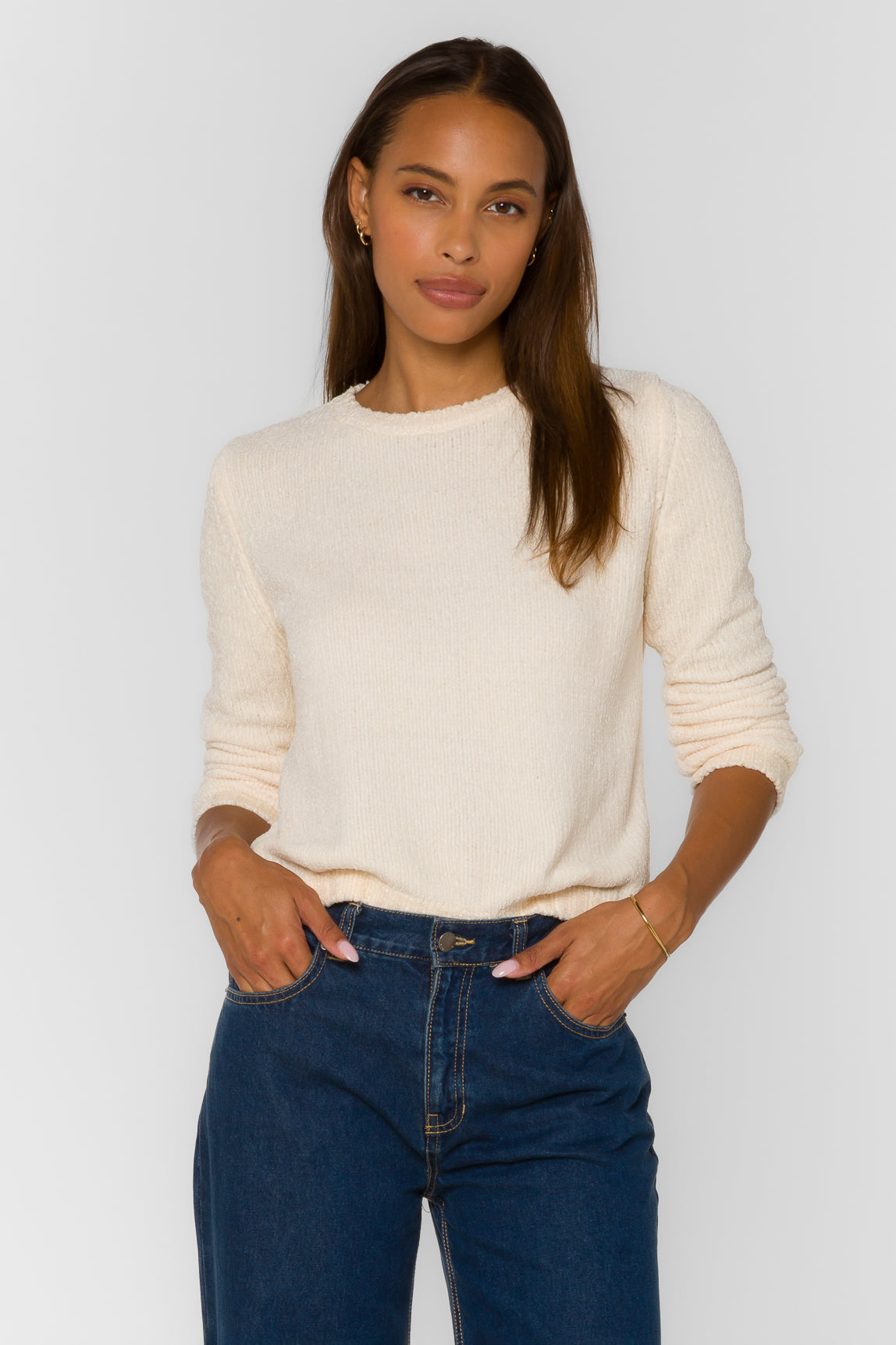 Corina Snow White Sweater – Velvet Heart Clothing